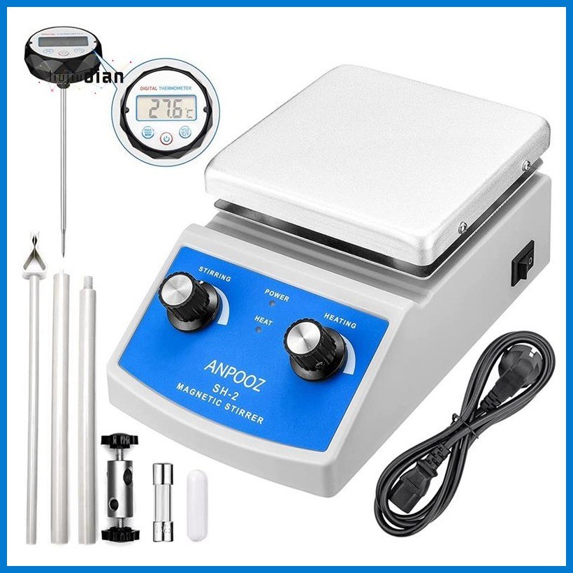 Magnetic Stirrer Hot Plate with Thermometer,2000ML Mixing Capacity ...
