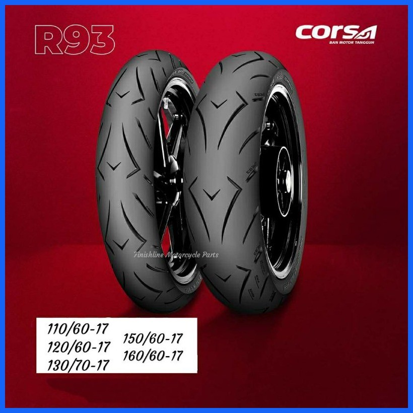 Corsa R93 Size 17 Platinum Series Motorcycle Tire Tubeless Tires ...