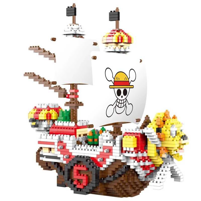 Anime 2247pcs+ One Piece Building Blocks Thousand S Pirate Ship Luffy ...