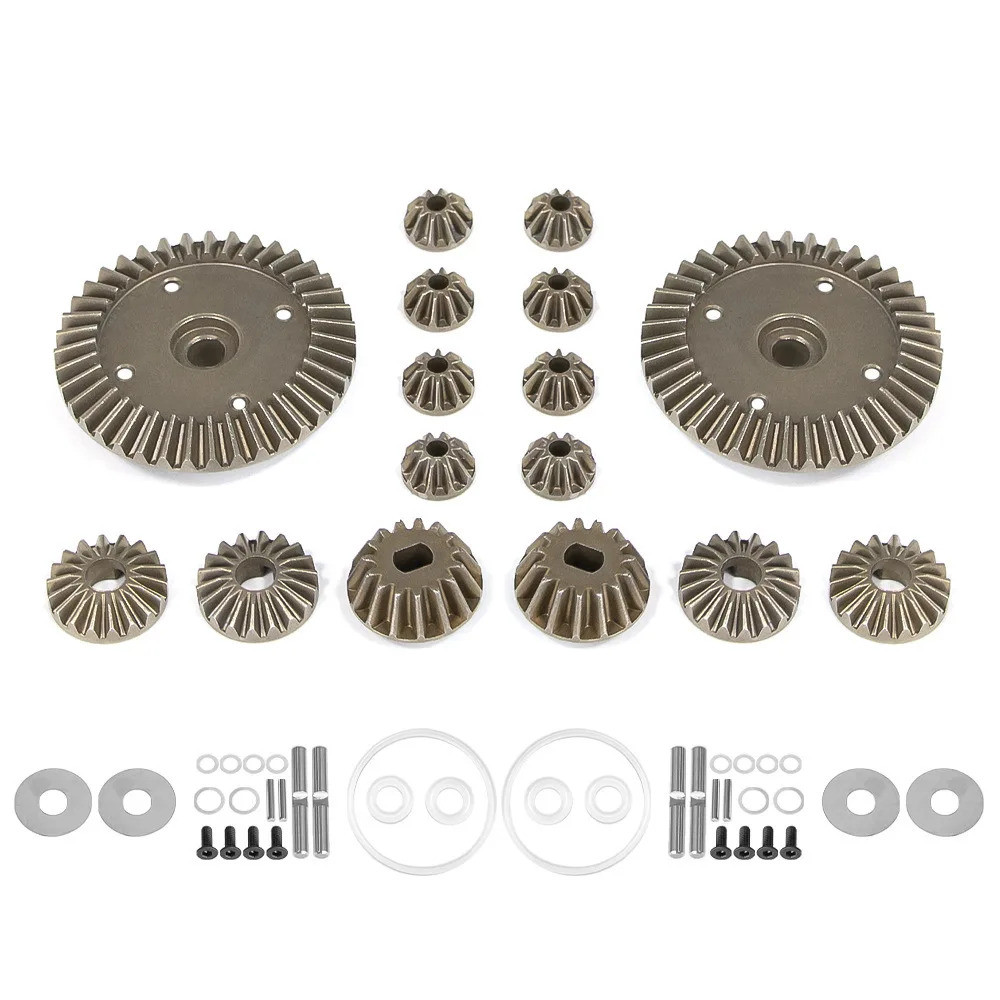 Metal Differential Case and Gear Set 22049 39T for Tamiya TT02 TT02B ...