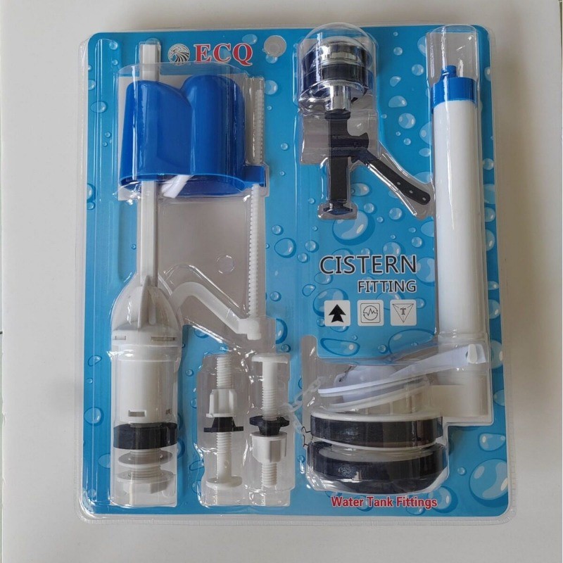 1Set Toilet Flush Set Fittings Dual Button Flush Valve Toilet Inlet ...