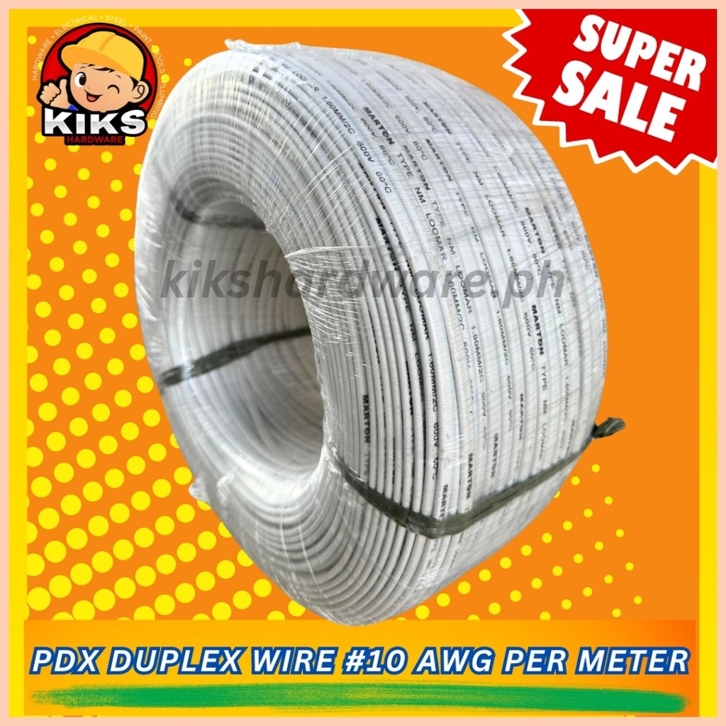 ☯ Electrical Wire Pdx Duplex Wire #14 #12 #10 per meter Pdx Marton Dual ...