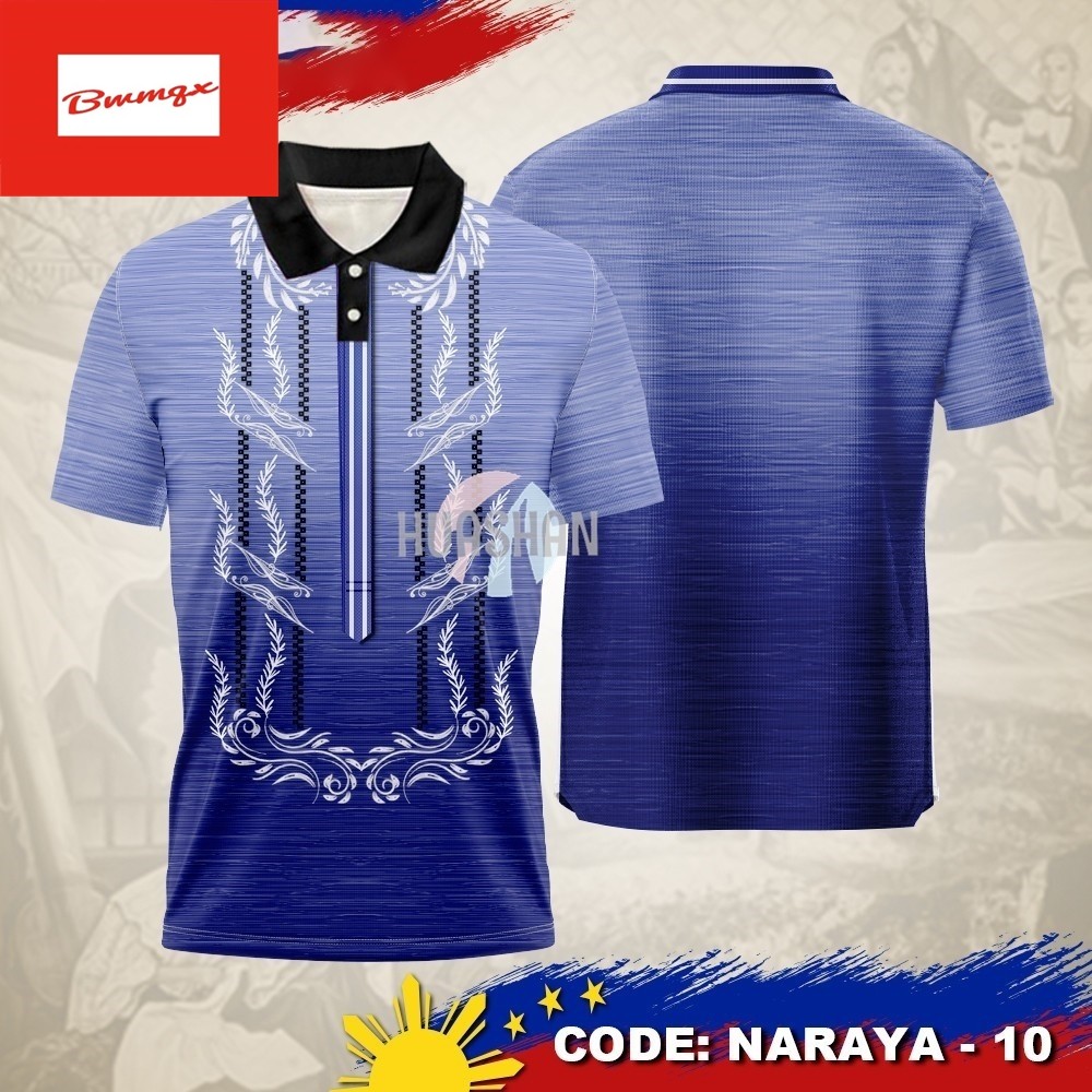 asean inspired ethnic attire barong agalog batik polo for men ...