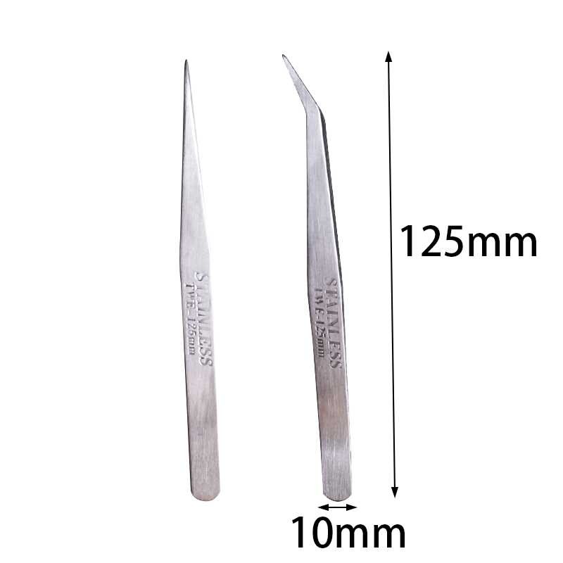 125Mm Stainless Straight Curved Tweezers 1 (Small Tweezers) | Shopee ...