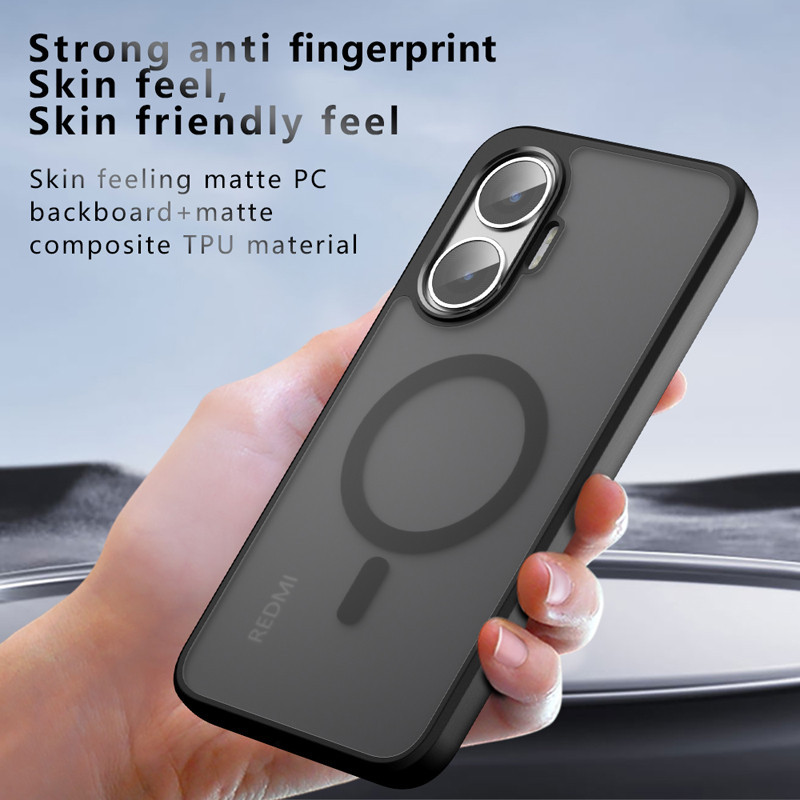 For Xiaomi POCO F7, Redmi Turbo 4 Pro Case ELVEV PC TPU Anti ...