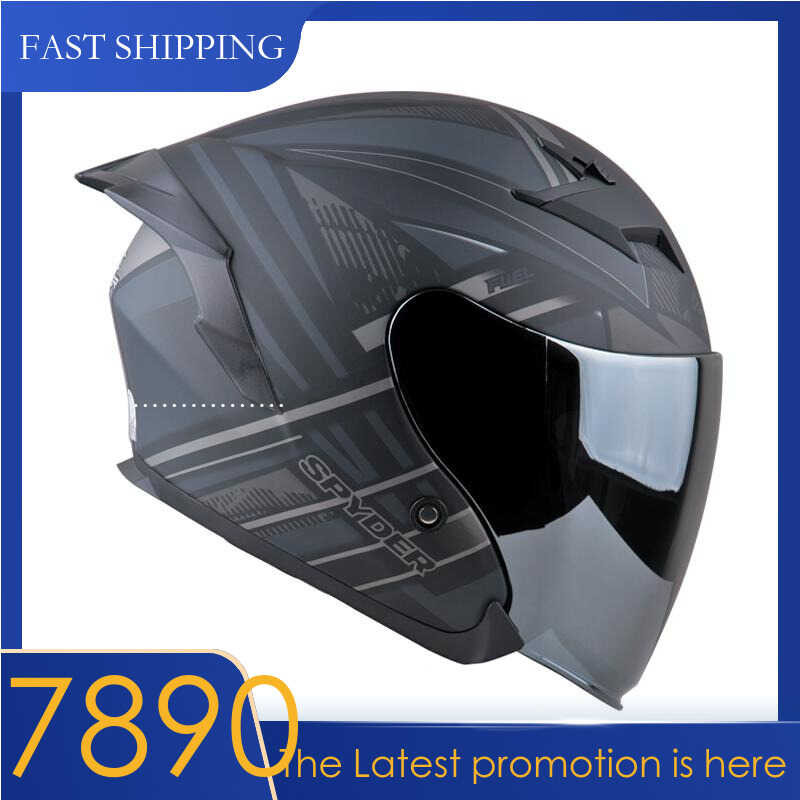 Spyder Fuel GD - BOOST S4 Open-Face Helmet With Dual Visor (Free Clear ...
