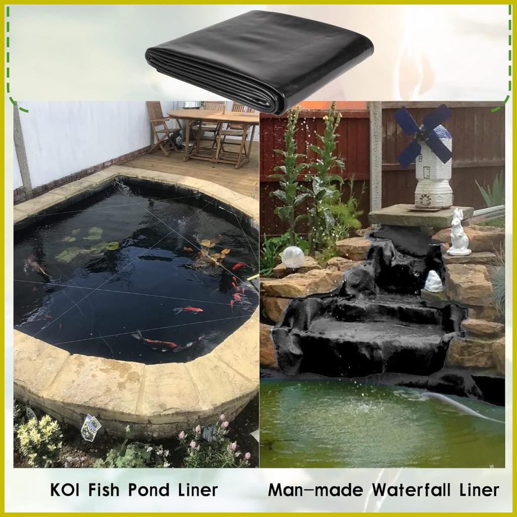Fish Pond Liner HDPE (5m x4m x 300microns) Geomembrane impermeable ...