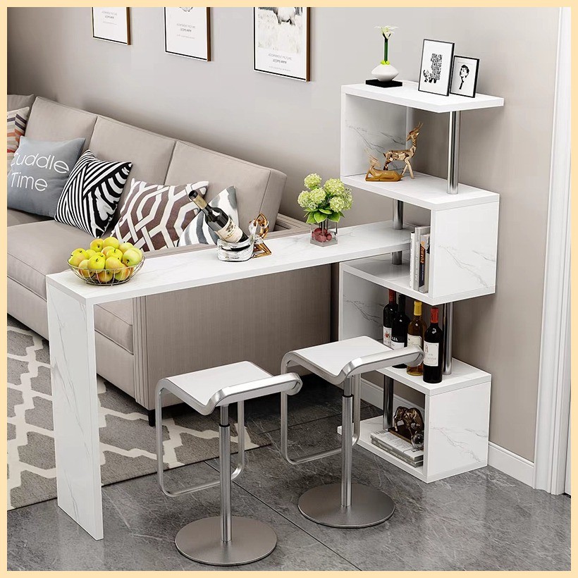 COD Modern Bar Counter MINI Bar Table with Rotating Swivel Counter ...