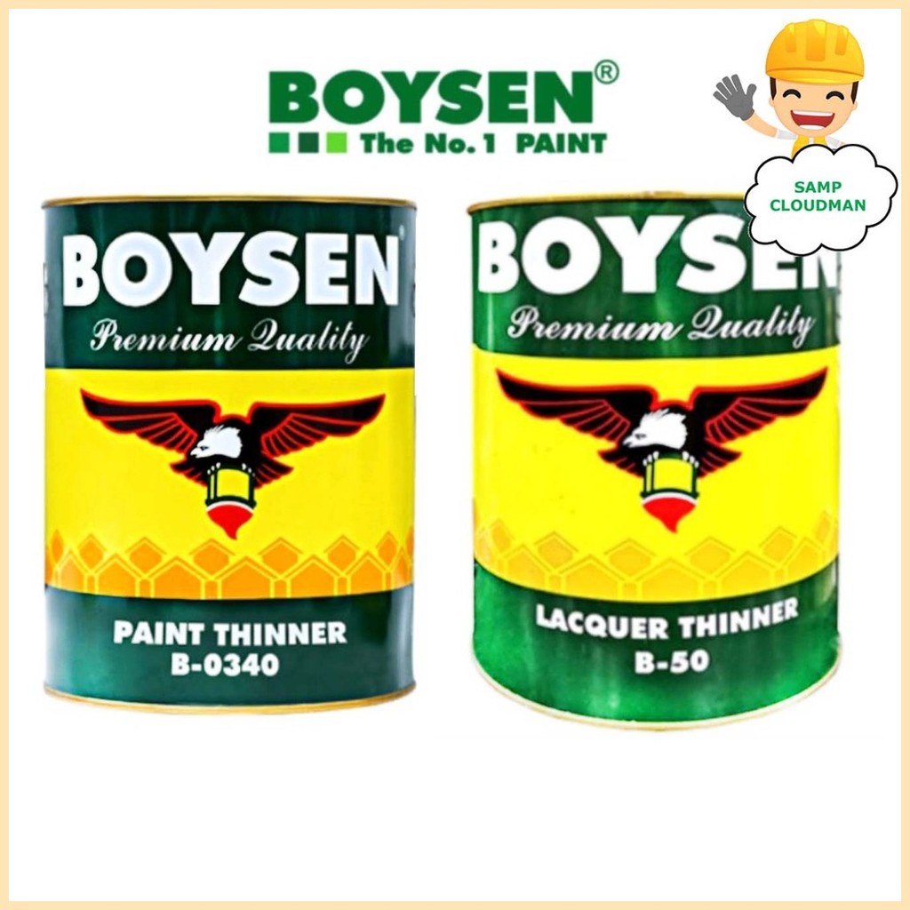 Boysen Lacquer Thinner B-50 or Paint Thinner 0340 Gallon Size 4 Liters ...