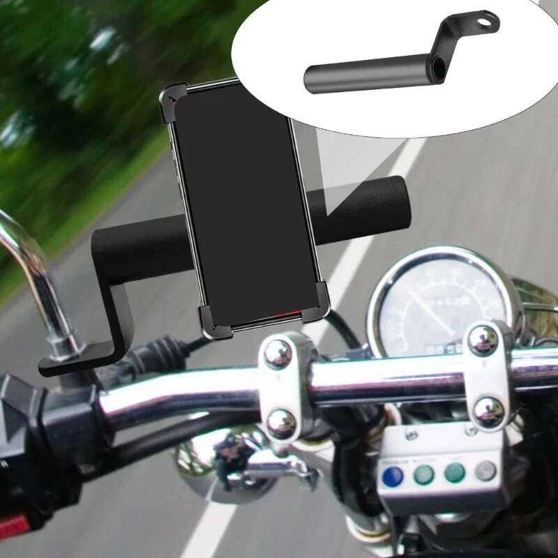 Xj Universal Motorcycle Mirror Mount Riser Extenders Spacers Rack ...