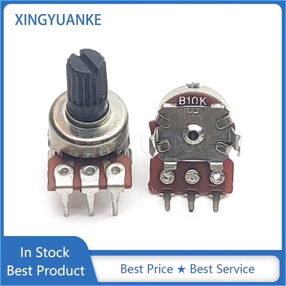 5Pcs/lot 121 Type Single 3-Pin B1K B10K B50K B1M Audio Volume ...