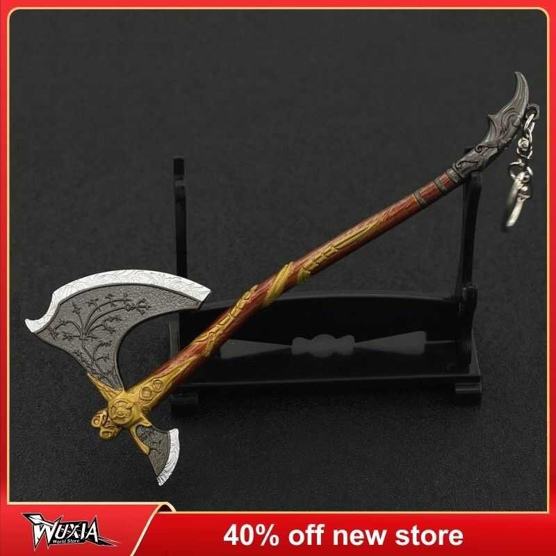 [Children doll] God of War Leviathan Axe Kratos Keychain Game Full ...