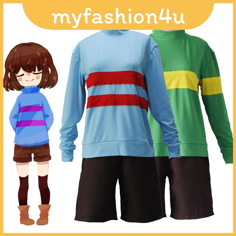 High Quality Undertale Frisk Chara Costume Outfit With Material Spandex ...