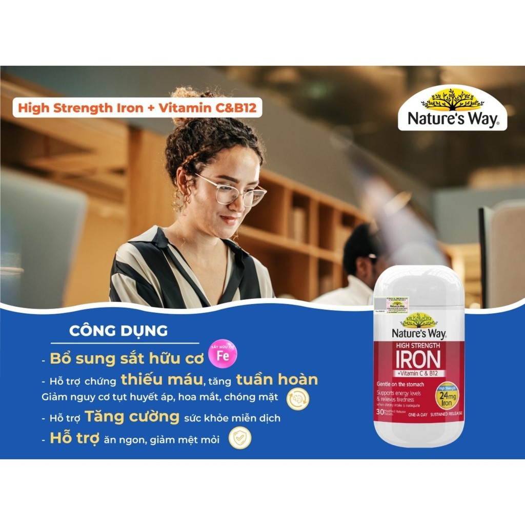 [Genuine] New Generation Nature's Way High Strength Iron + Vitamin C ...