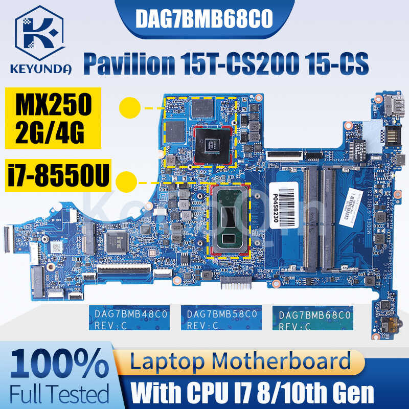 G7bd For HP Pavilion 15T-Cs 15-Cs Notebook Mainboard Dag7bmb48c0 ...