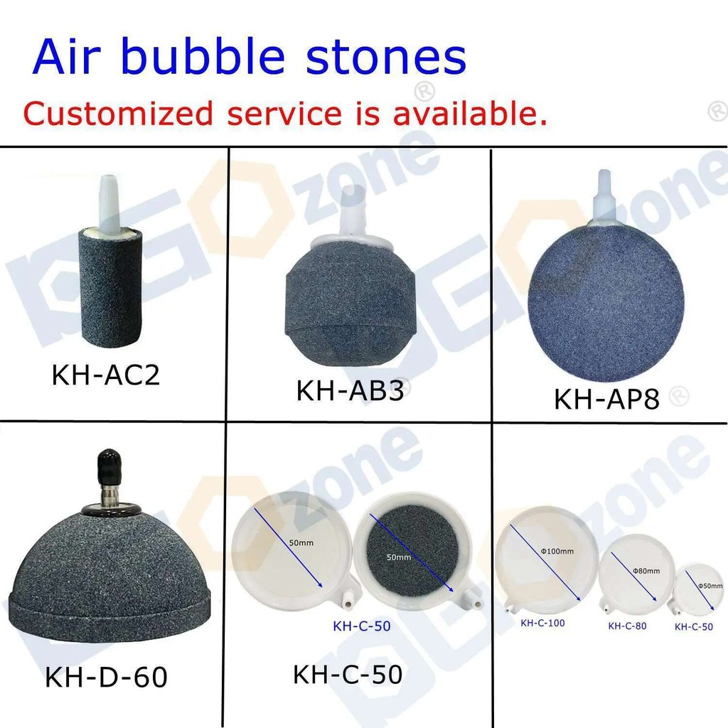 Air Bubble Stone Diffuser Fish Tank Stone Aquarium Increasing Oxygen KH ...