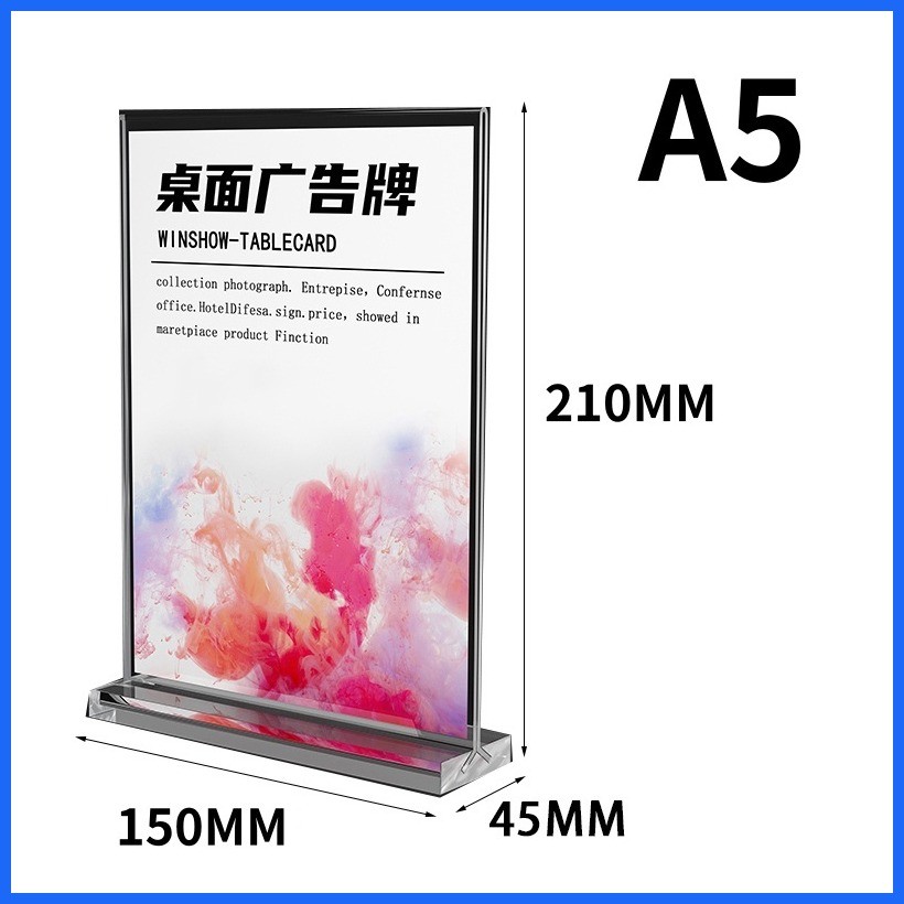 ↗ ∴ A4/A5/A6/Acrylic Double Sided Menu Holder Display Stand /A4/A5/A6 ...