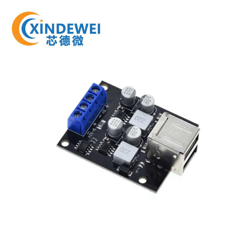 DC-DC step-down 2 USB charging module dual 5V 3A mobile phone charging ...