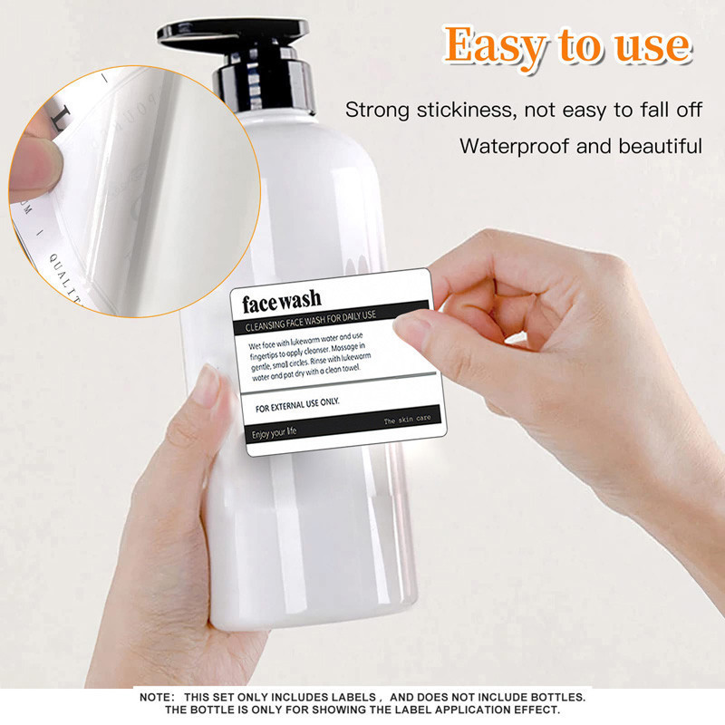 Waterproof Soap Dispenser Labels - Stain-Resistant, Reusable Stickers ...