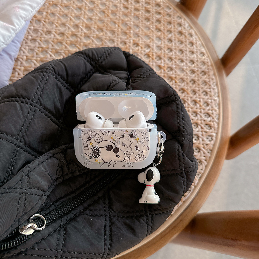 For Air Pods 4 Cartoon Cute Snoopy Family Apple Airpods Pro 2 tpu ...