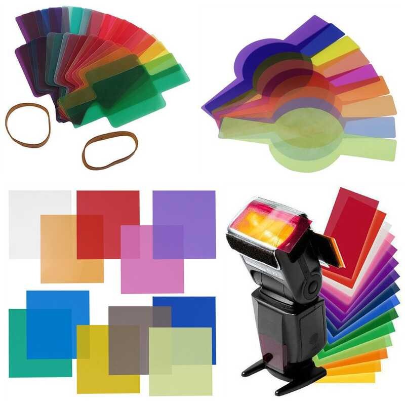 Camera Flash 20 Color 12 Color 30Cm8 Color Film Set 20 Color Filter ...