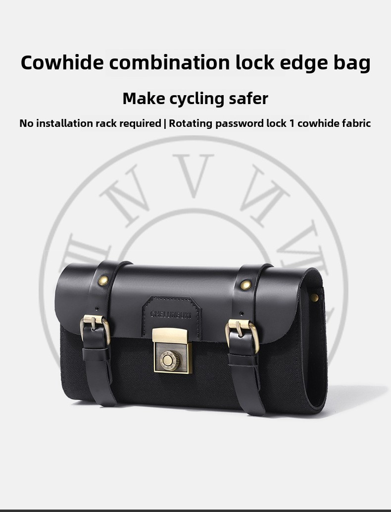 Genuine Leather Retro Motorcycle Side Bag Male Universal Traveling by ...
