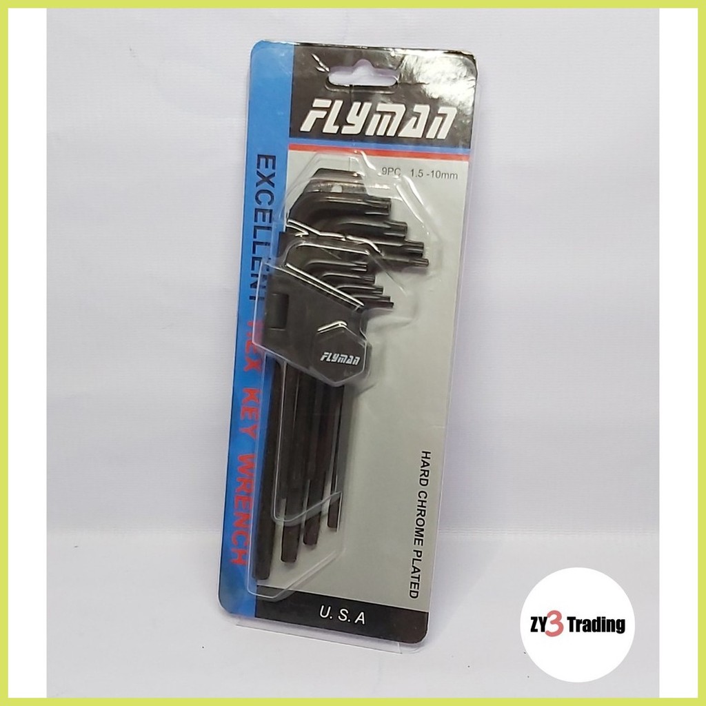 ↖ FLYMAN USA | 9 pcs Flower Type Allen Wrench | Shopee Philippines