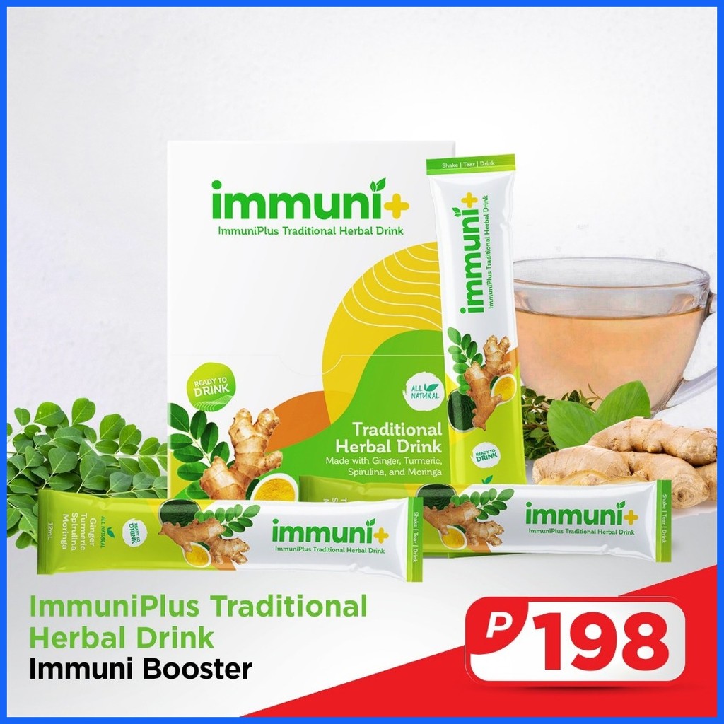 Immuni+ (ImmuniPlus) Traditional Herbal Drink (1 Box = 12 sachets ...