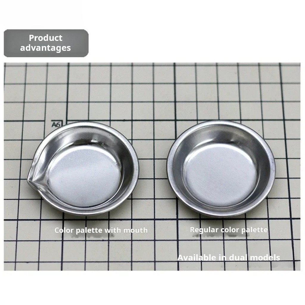 10pcs MS074 Model Painting Coloring Metal Mixing Dish for Gundam Gunpla DIY Building Airbrush ...