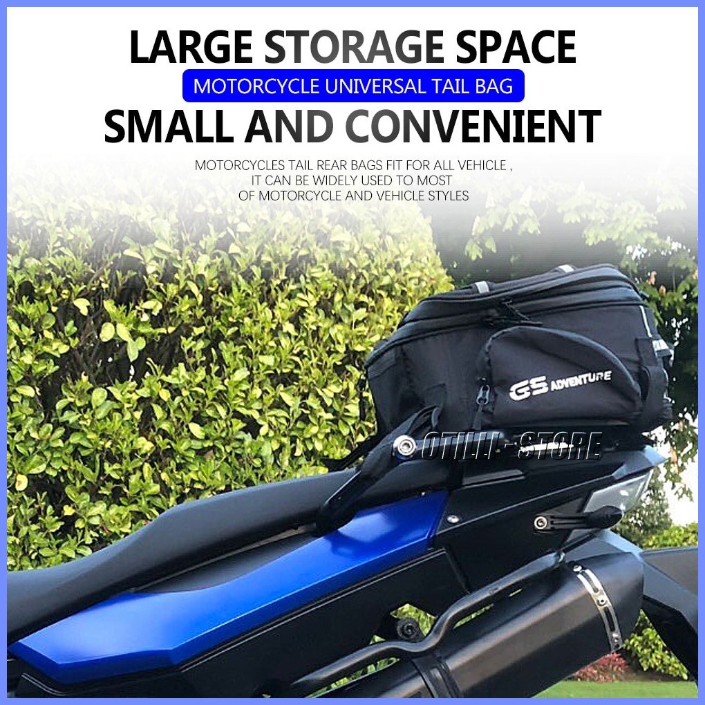 Universal Motorcycle Tail Bags Luggage Rack Top Cases Tailbag For BMW ...