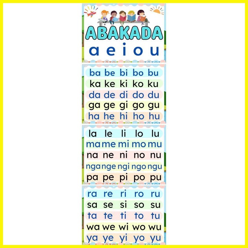 Abakada Hanging Chart | Shopee Philippines