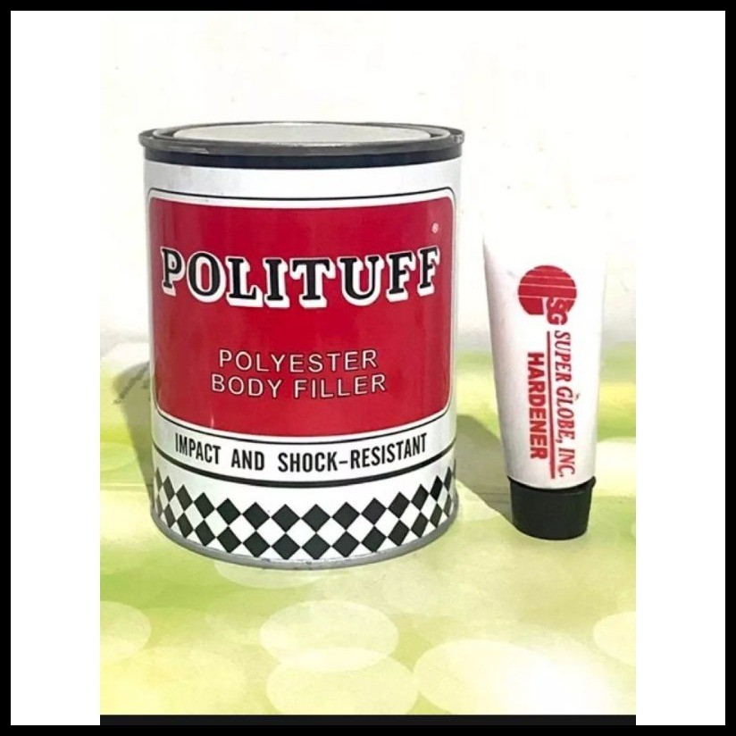 Polituff Body Filler with Hardener 1 liter | Shopee Philippines