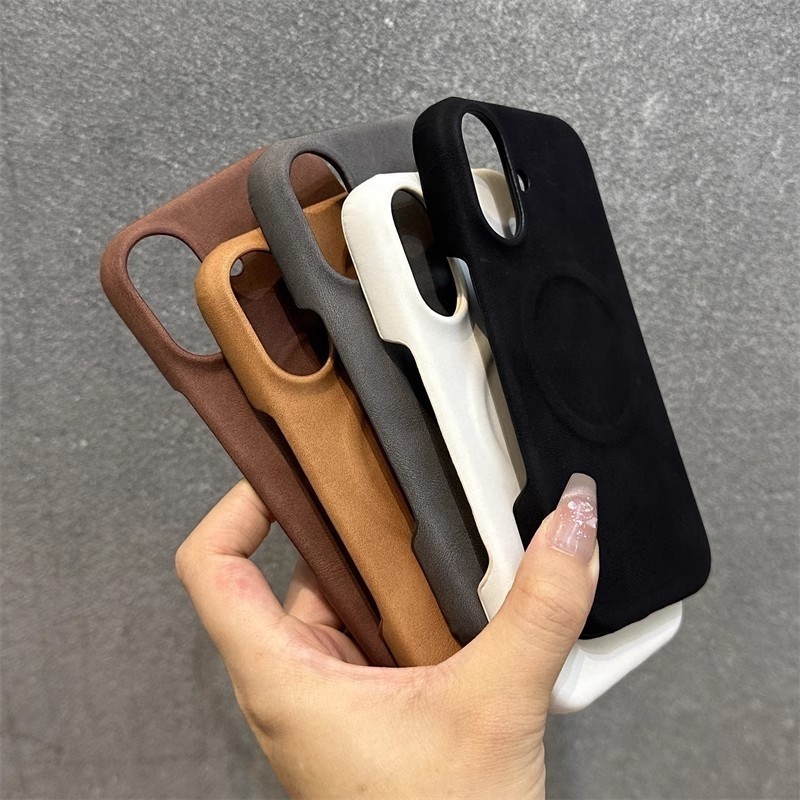 【Skin-feeling lamb leather / simple half pack / support wireless ...
