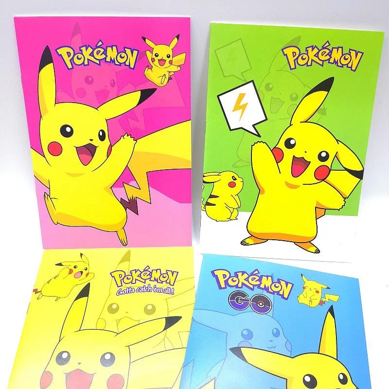 Anime Pokemon Pikachu Notebook Stationery Student Portable Cartoon ...