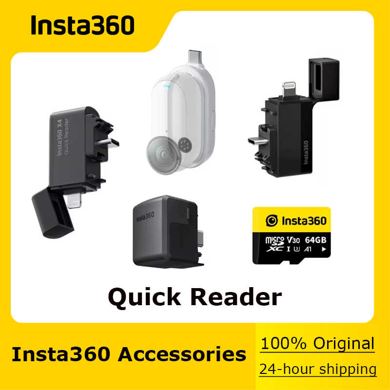 Insta360 100% Original Quick Reader (For X4/X3/Ace/Ace Pro/Go 3S/Go 3)- Official 360 Camera ...