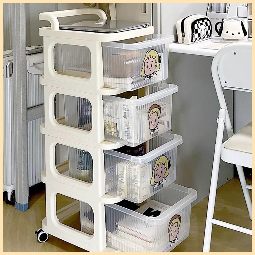 Sunlife Multi-layers Storage Trolley Stationery Books Document Bond ...