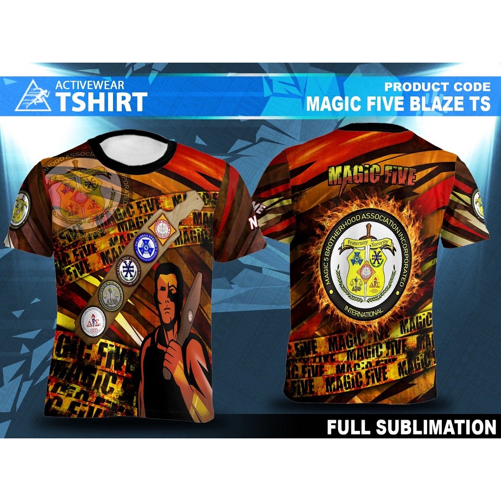【Ready Stock】New Magic Five Tshirt Frat Shirt Full Sublimation By Team ...