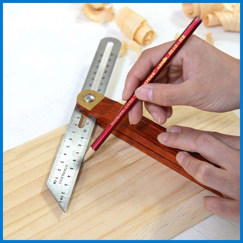 Adjustable Woodworking Square Bevel Gauge Sliding T-shaped Bevel Ruler ...