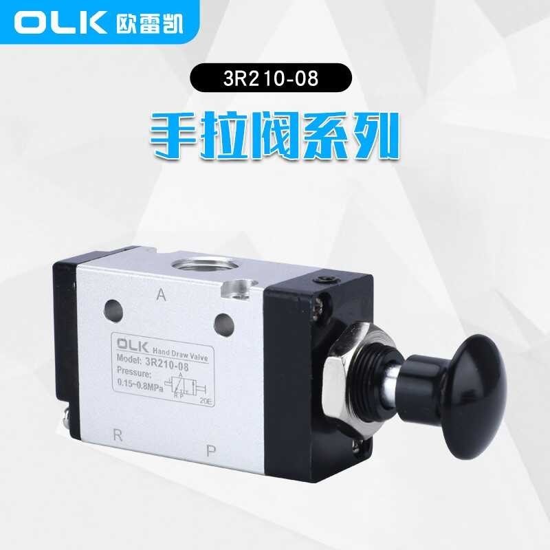 OLK 3R210-08-06 Two position three-way with inlet and one outlet ...