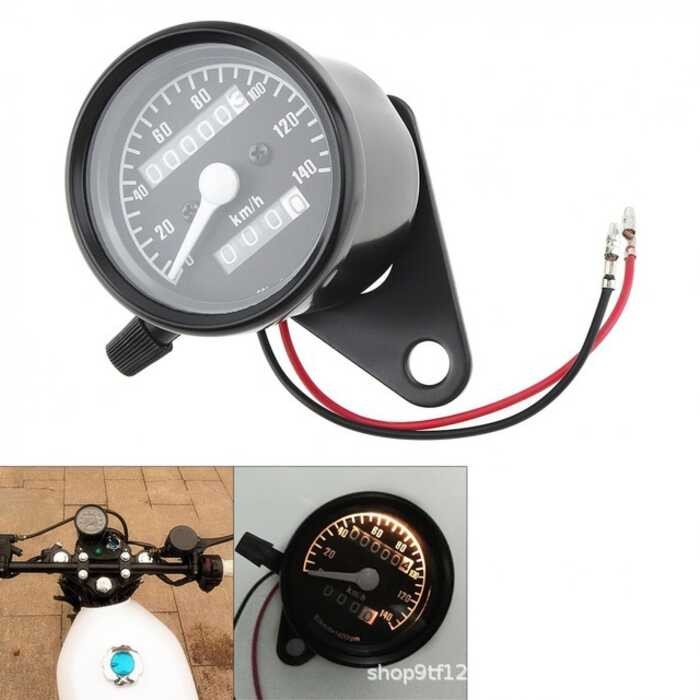 Cg125 Full Metal Shell Black Motorcycle Modified Universal Dual Meter ...