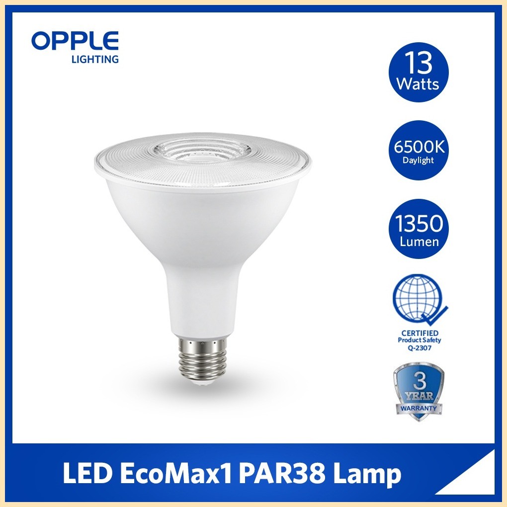 Opple LED bulb E27 EcoMax Par30 / Par38 Lamp - 9 Watts / 13 watts Cool ...