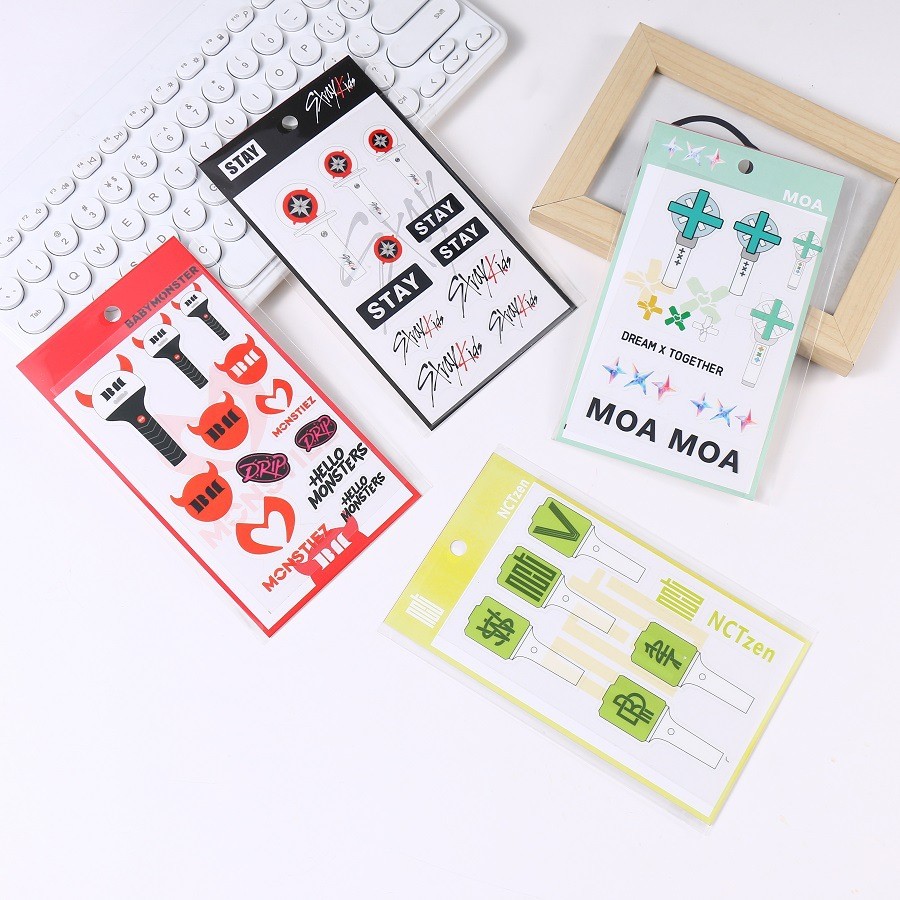Kpop Idol Stray Kids SEVENTEEN Babymonster Ticker Cartoon Transparent ...