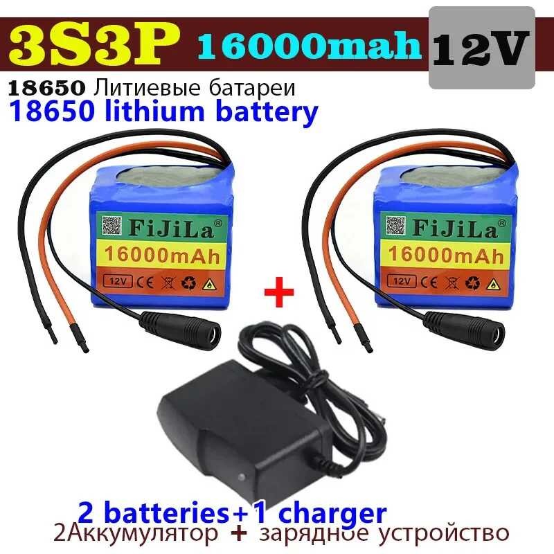 5 3S3p 12V Battery Pack 18650 Lithium-Ion 12V 16000Mah Dc12.6V Ultra ...