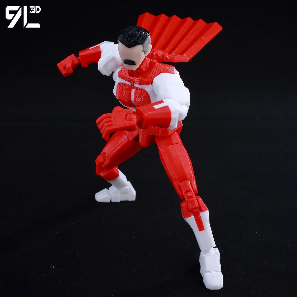 Lucky133D Lucky 13 Invincible Boy Eve Omni Action Figure 3D Printed ...
