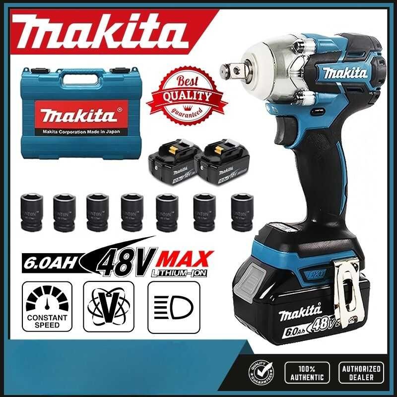 Makita 299V 6.0Ah Electric Brushless Impact Wrench Cordless Power Tools Set | Shopee Philippines