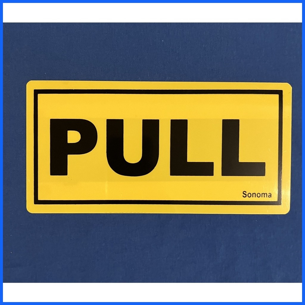 A-Mart High Impact Plastic Signage 4 "x 8" inches Push or Pull Signages ...