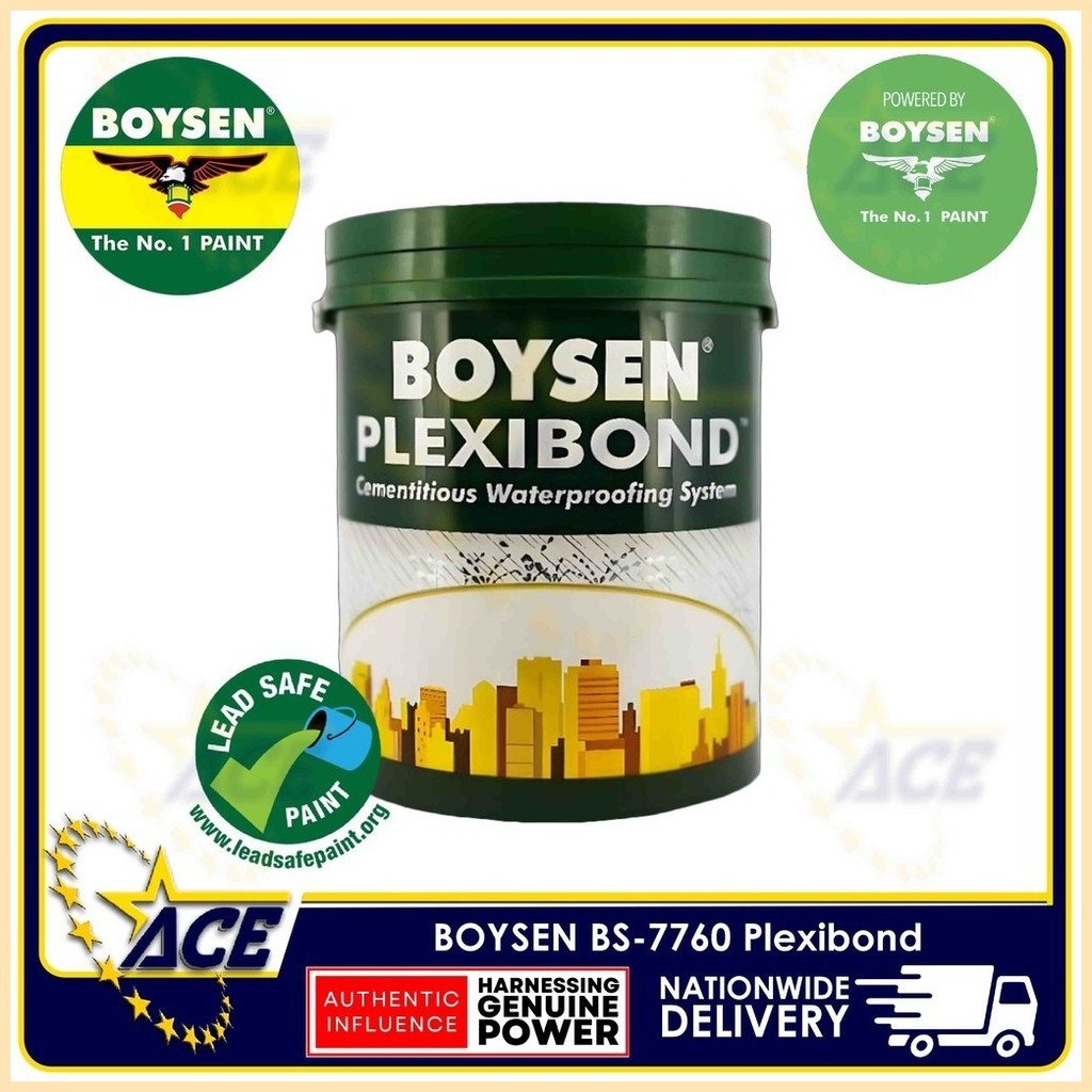BOYSEN PLEXIBOND CEMENTITIOUS WATERPROOFING SYSTEM B-7760 4L ⭐ | Shopee Philippines