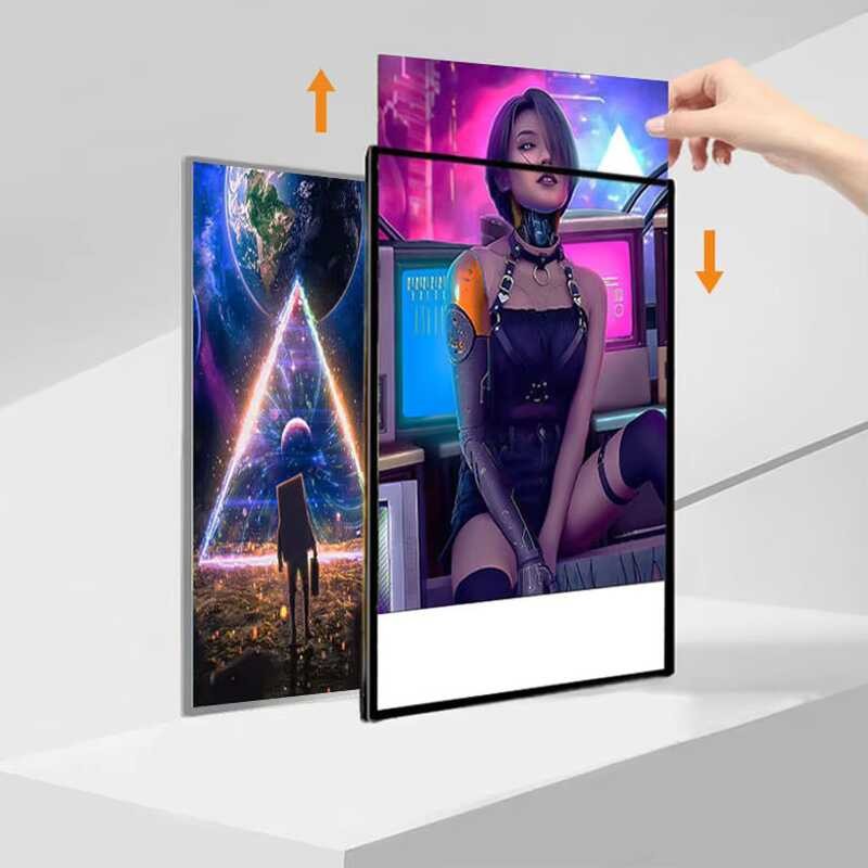HLY LED Backlit Movie Poster Photo Frame LED Sign Menu Advertising ...