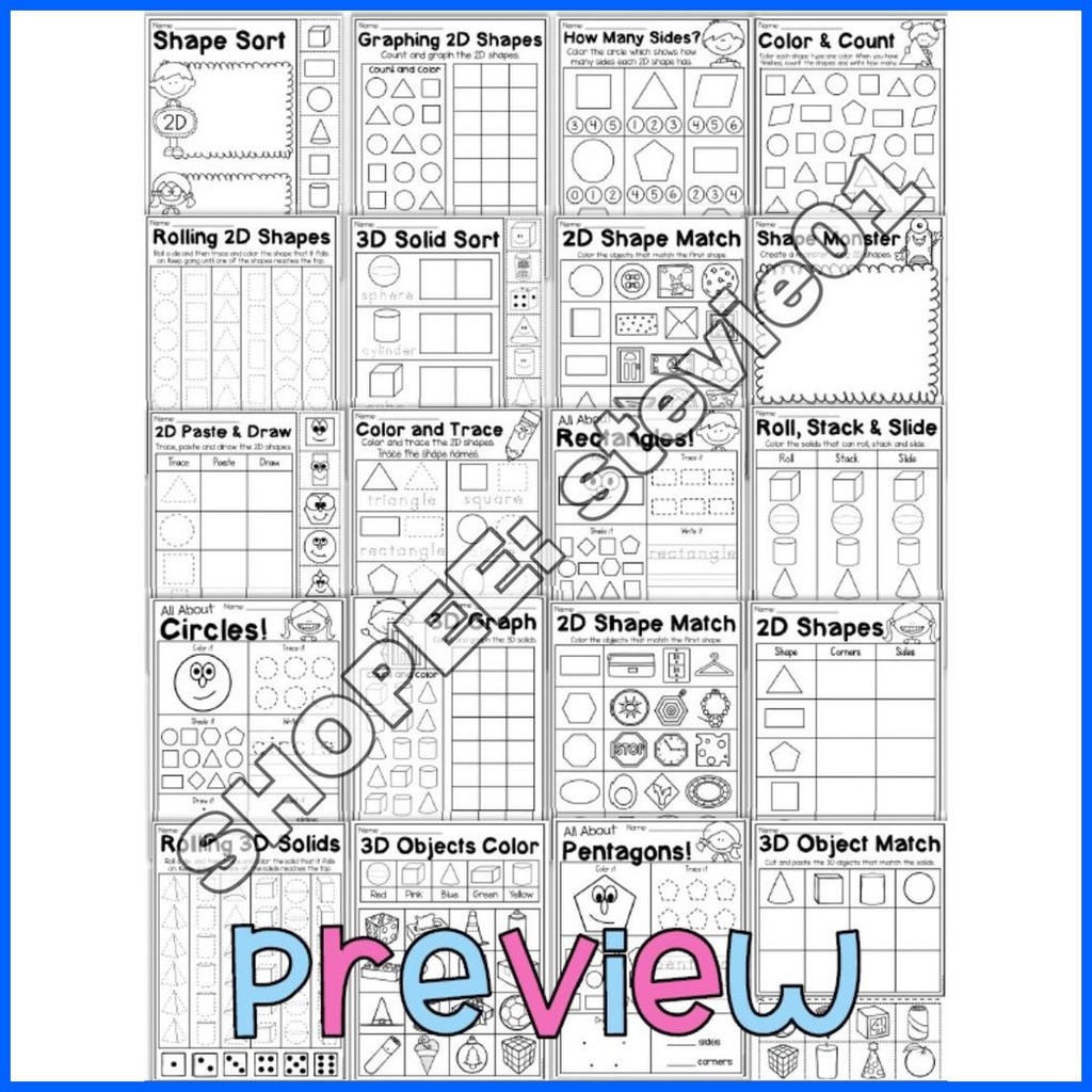 Get Ready for Kindergarten - MATH Activity Workbook/Worksheets with fun ...