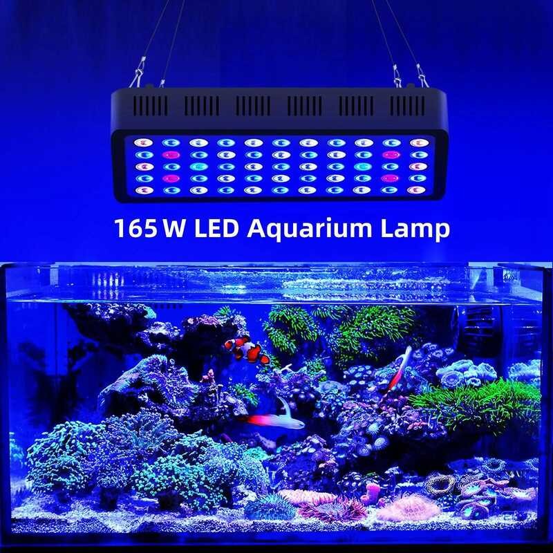 COD Aquarium LED Lights Marine Fish Tank Full Spectrum Manual Dimming ...